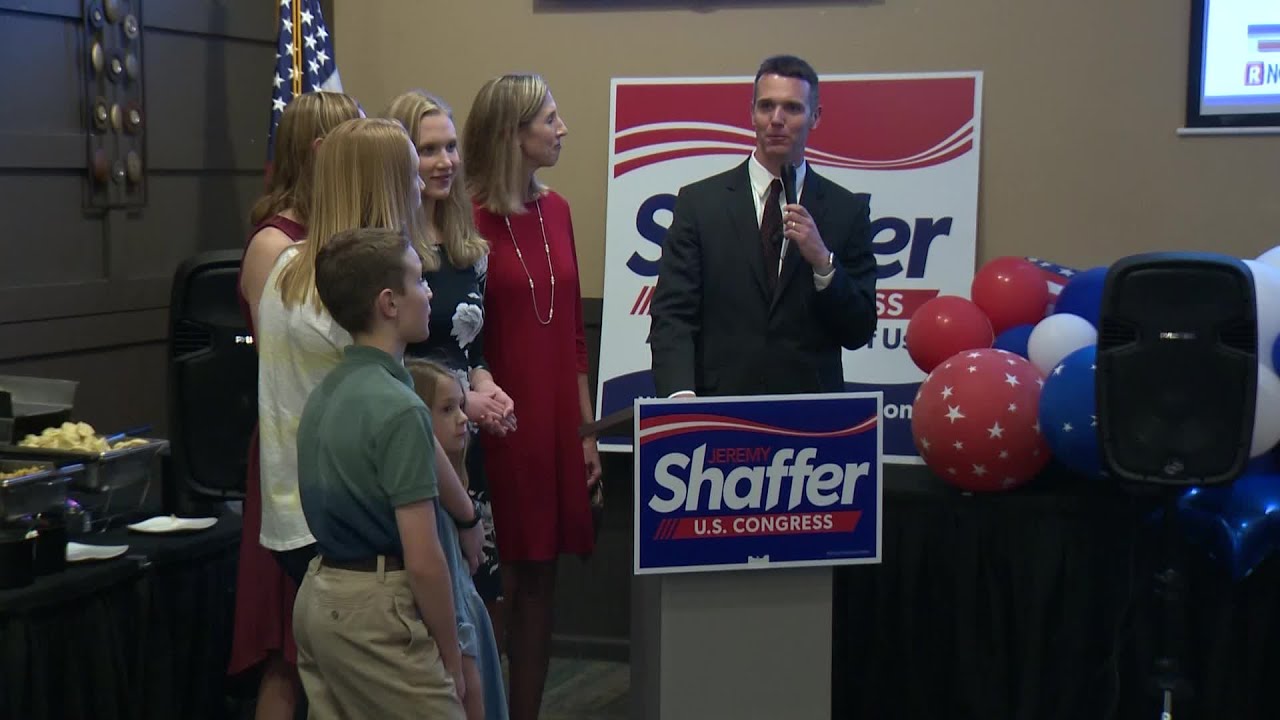 Jeremy Shaffer speaks after his primary win - YouTube