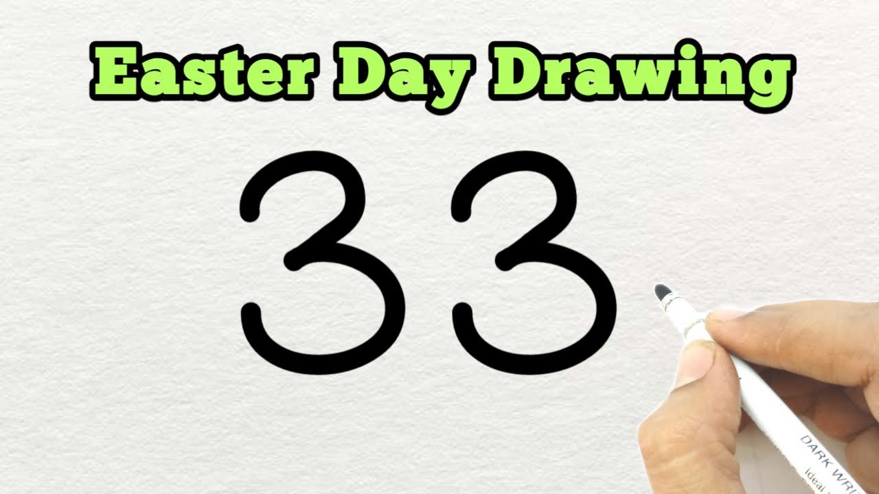 Beautiful Easter🥚Day Drawing | Happy Easter Day Drawing | Simple ...
