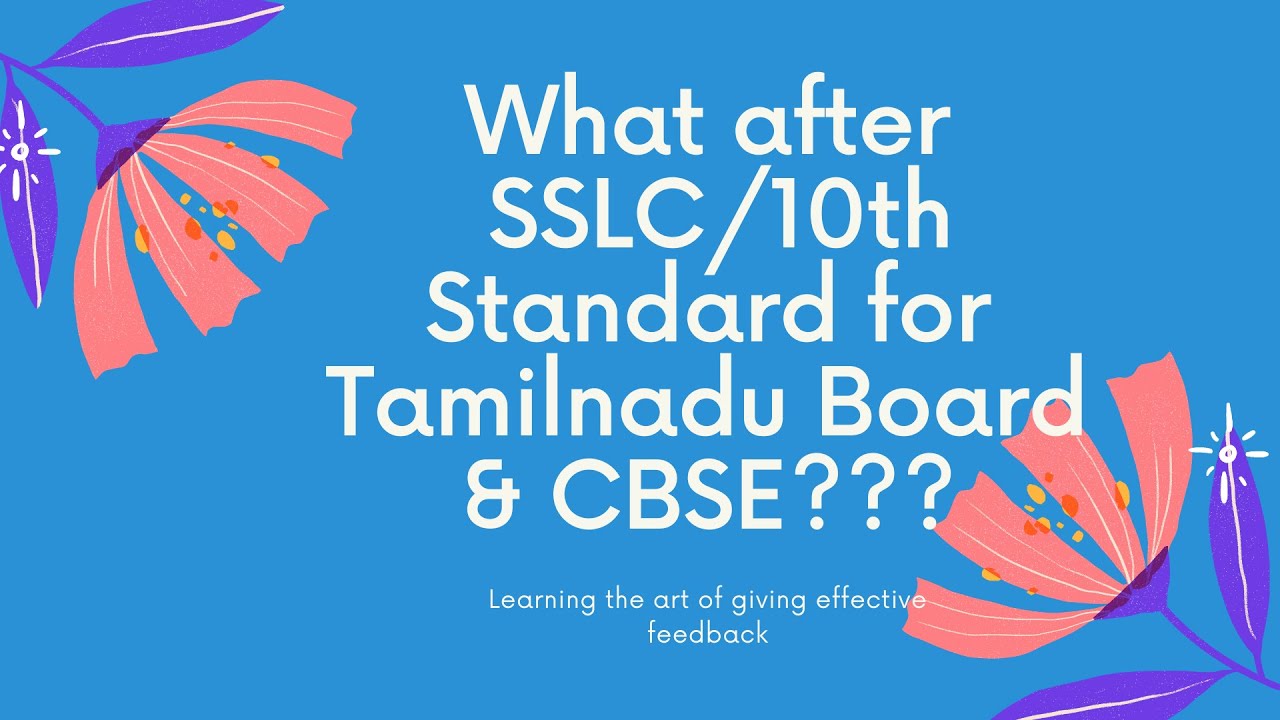 What after 10th/SSLC Job or Further Education | Tamilnadu SSLC | CBSE ...