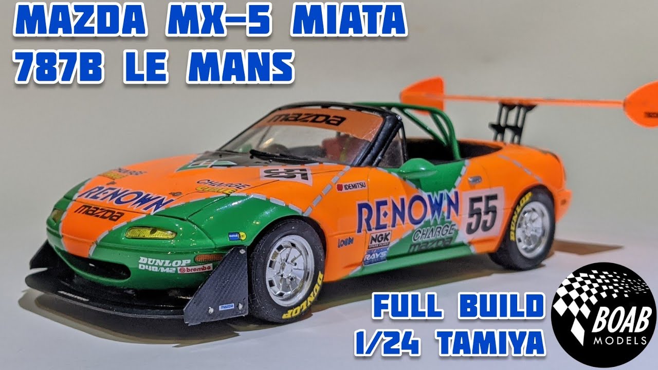 Converting the Mazda MX-5 Miata Roadster into a 787b liveried Time ...