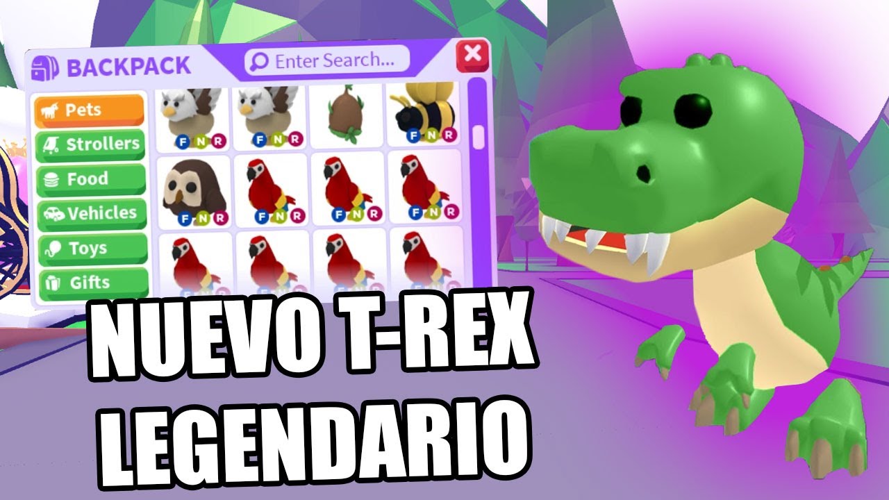ME DISFRAZO DEL NUEVO T-REX LEGENDARIO EN ADOPT ME Y ME HAGO RICO EN ...