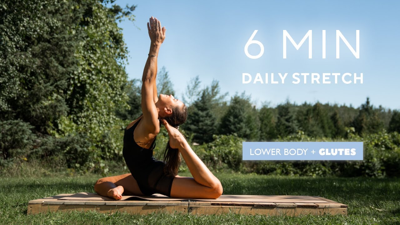 6 MIN- Lower Body Mobility and Glute Stretch with Deanna// Follow Along ...