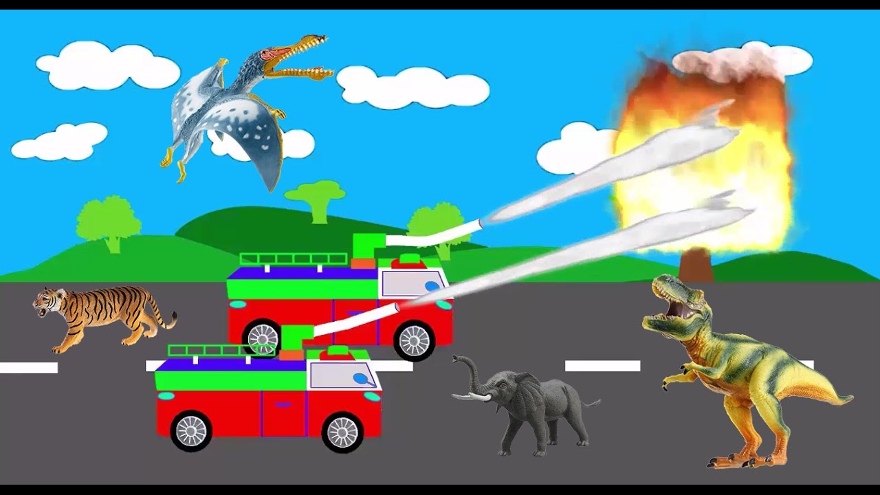 Fire trucks for kids, Fire trucks responding, Cartoons for children ...