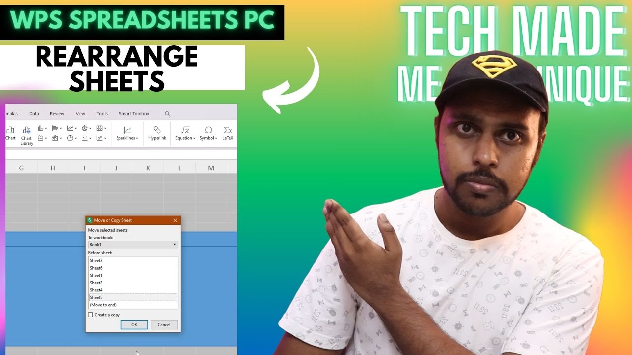 how to rearrange sheets in wps spreadsheets - YouTube
