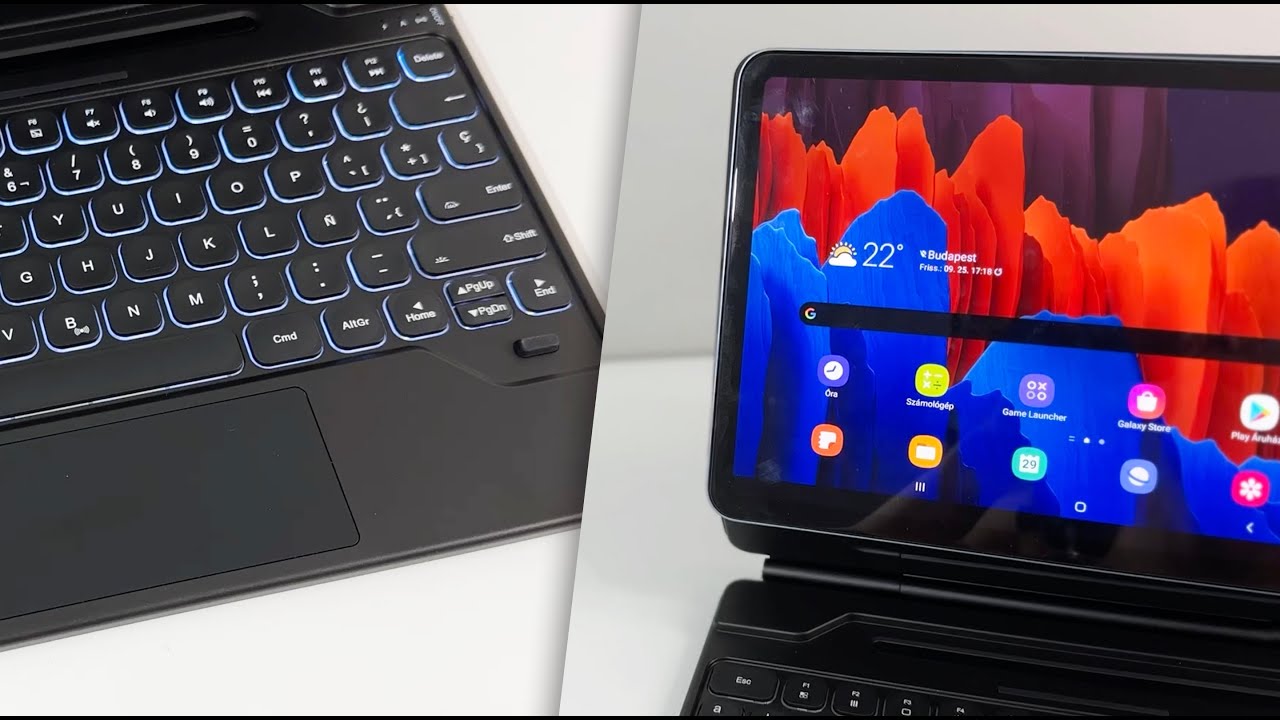 El Mejor Magic Keyboard Para Tu Samsung Galaxy Tab S7/S8 12.4" - YouTube
