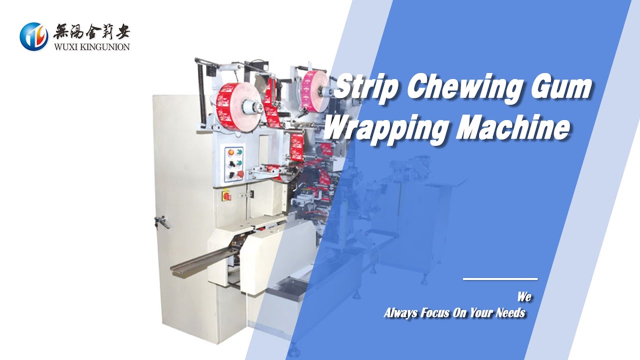 Strip Chewing Gum Wrapping Machine - YouTube