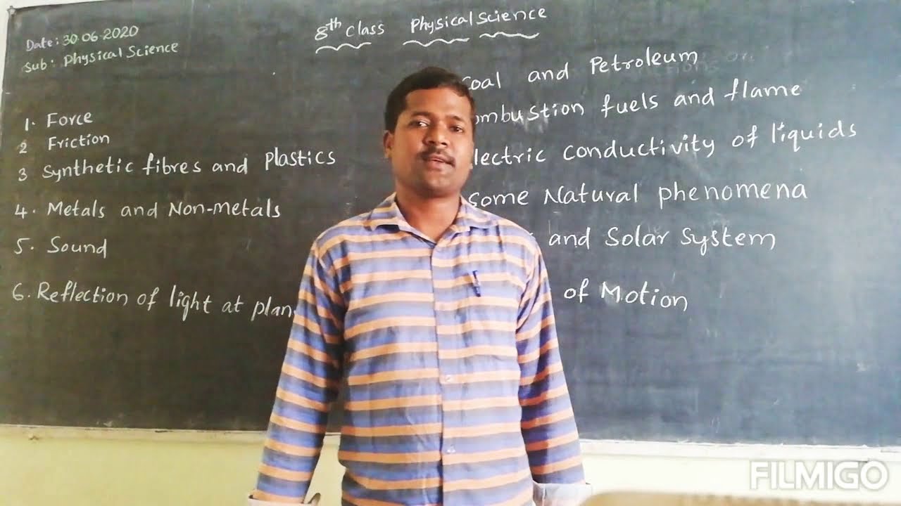 8th Class Physical Science-- Introduction to physical Science and Force ...