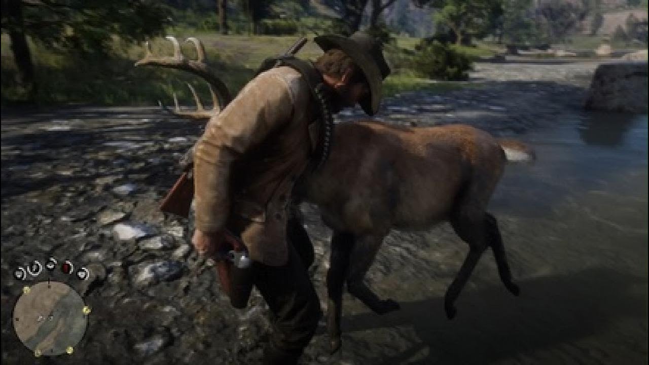 Red Dead Redemption 2 - Skinning a magic buck - YouTube