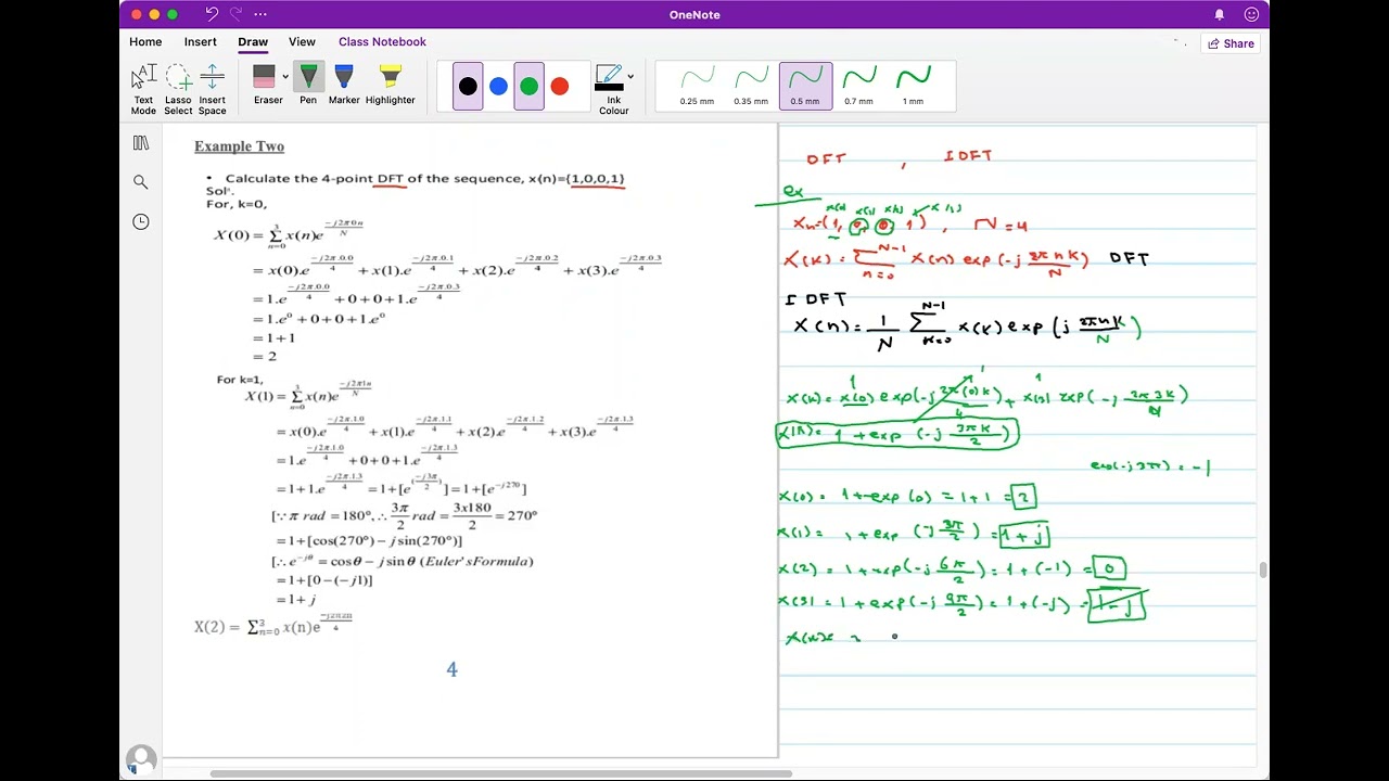 Lecture #2 Inverse Discrete Fourier Transform - YouTube