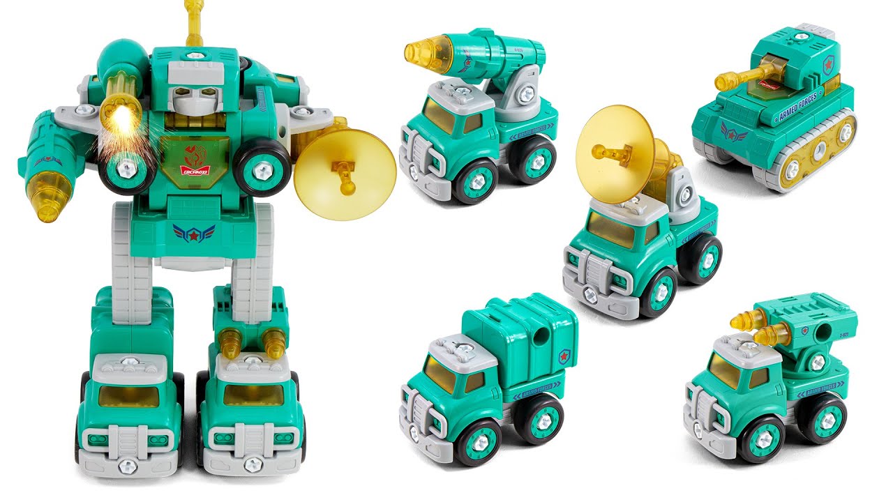 Peace Defender Robot Armed Forces Deformation Combine Military Vehicles ...