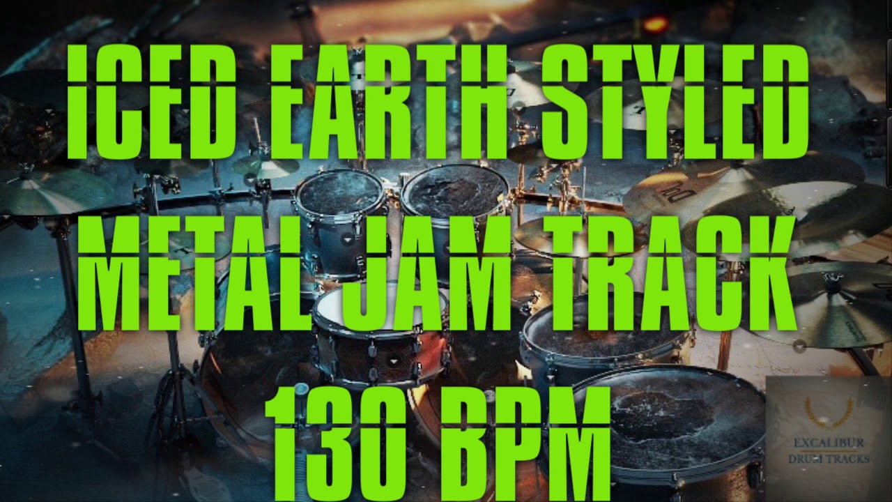 Iced Earth Styled Heavy Metal Jam Track - 130 BPM - YouTube