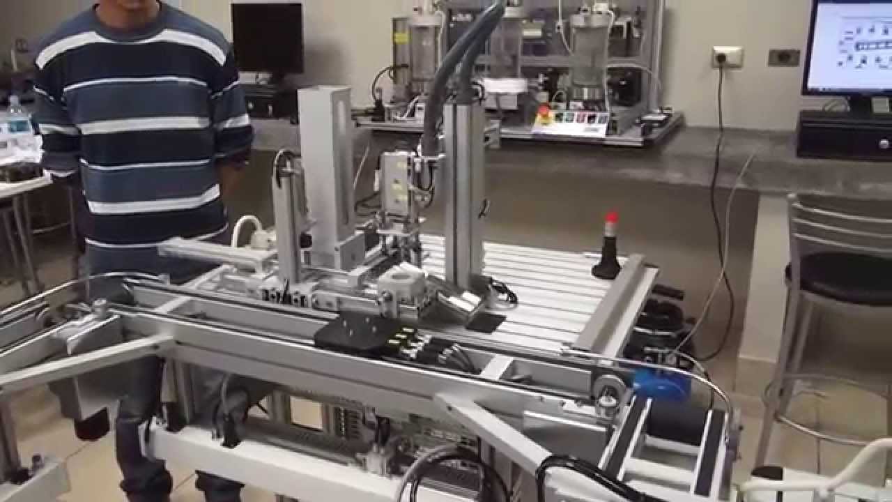 FMS-200 (SMC-España) Laboratorio de Ing. Mecatrónica - YouTube