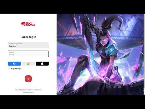 Tela de Login do League of Legends | HTML, CSS, JS - YouTube