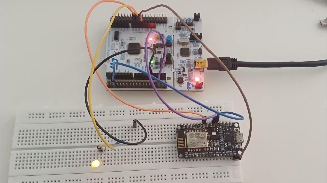 Demonstration of UART with ESP8266 (TX) to STM32 (RX) | USART | STM32 | Nucleo-F072RB | ESP8266 ...