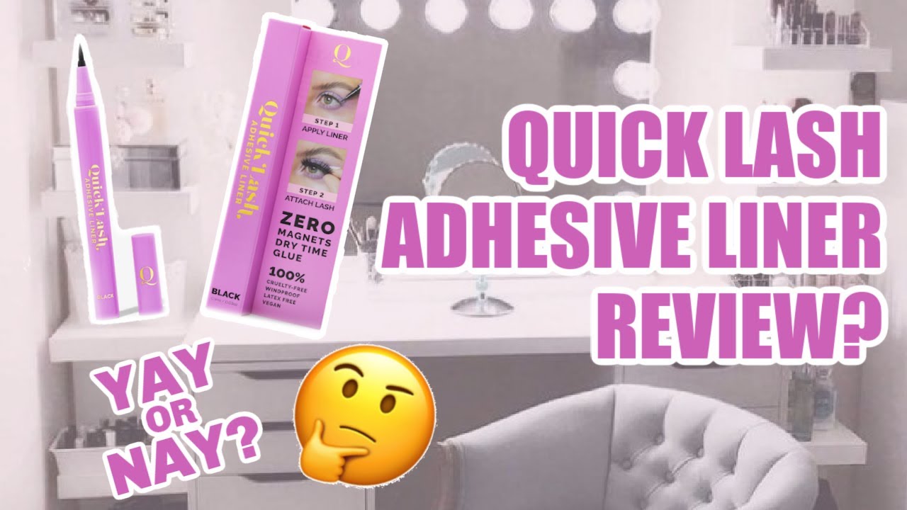 Quick Lash Adhesive Liner Review | Hannah Borja-Perez - YouTube