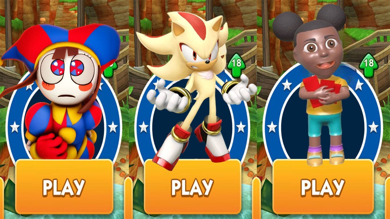 Sonic Dash - Super Shadow vs Amanda The Adventurer Run vs The Amazing ...