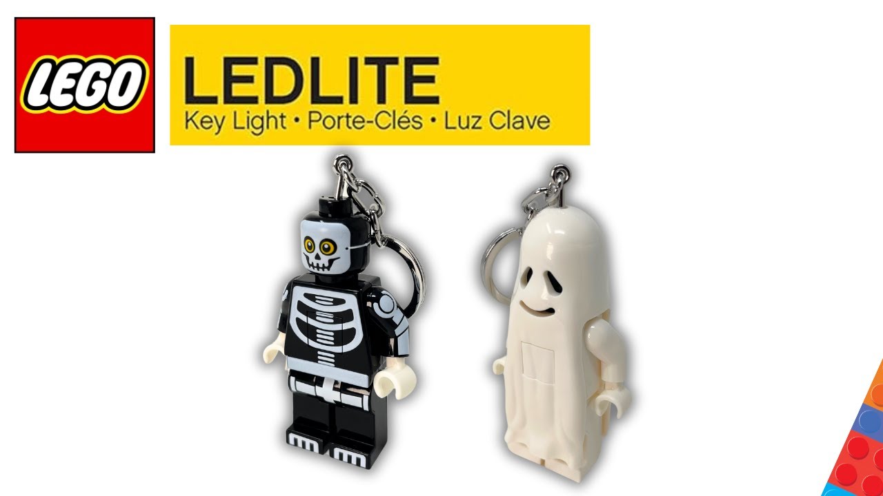 Lego Keychain Light Monster Fighters Skeleton and Ghost - YouTube