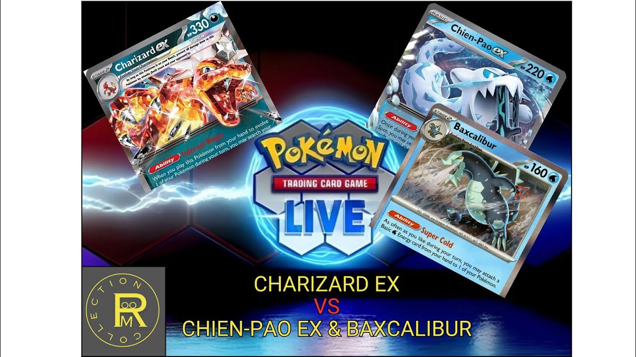 Pokémon TCG Live Charizard-ex vs Chien-Pao ex & Baxcalibur - YouTube