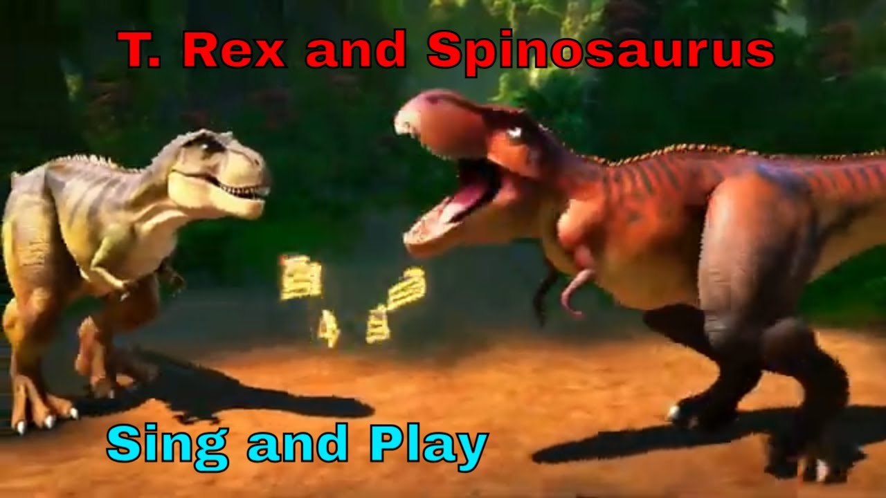Singing Dino Adventure: T. rex and Spinosaurus Play – A Roaring Good ...