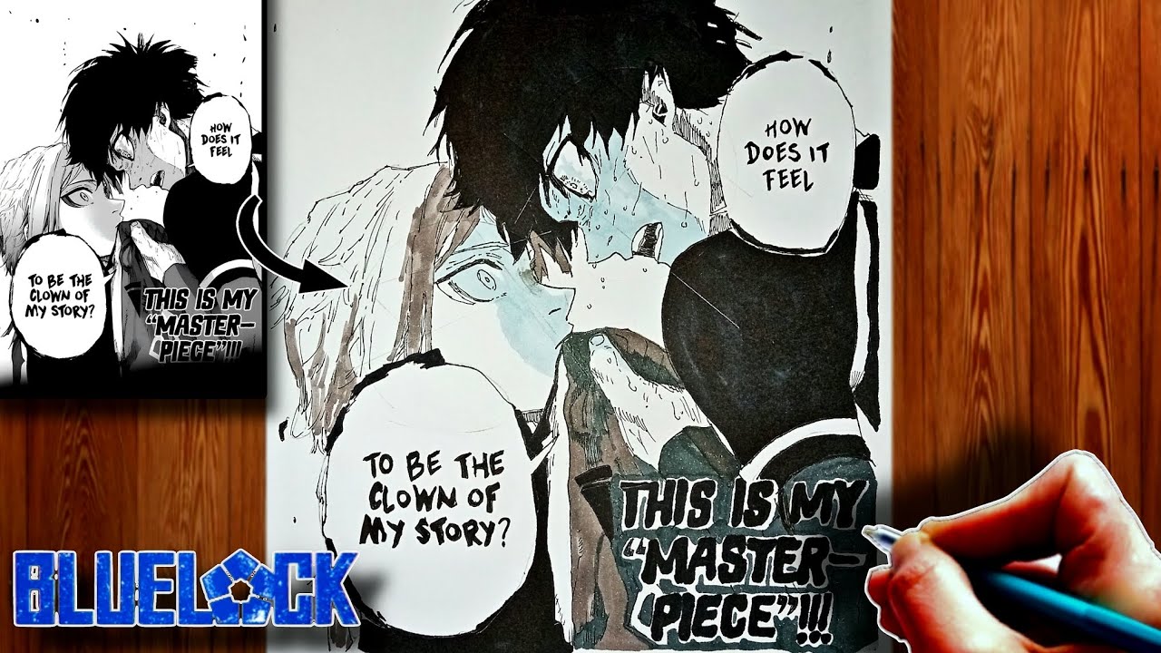Manga Drawing Isagi vs Kaiser | Blue Lock | ブルーロック | Step-by-Step ...