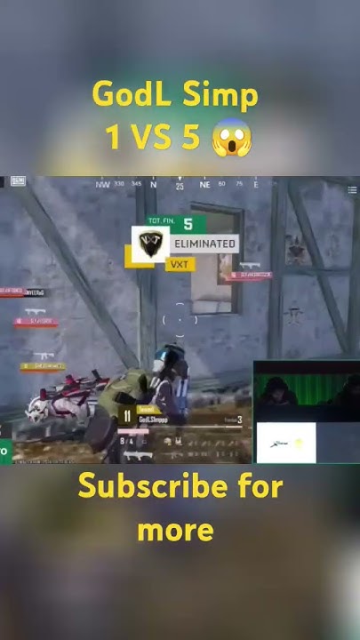 GodL Simp 1 VS 5 😱 #viralvideo #bgmi #jonathon #pubg #shortvideos #shorts #short - YouTube