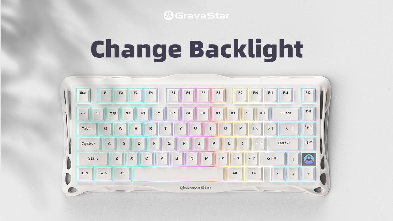 GravaStar Mercury K1 Lite Mechanical Keyboard Snow White | RGB Lighting ...