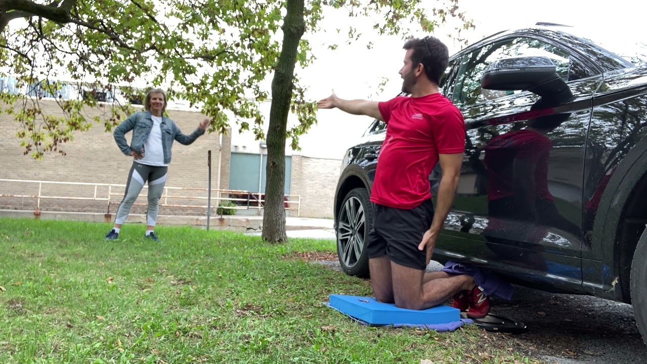 Nordic Hamstring Curls with car - YouTube