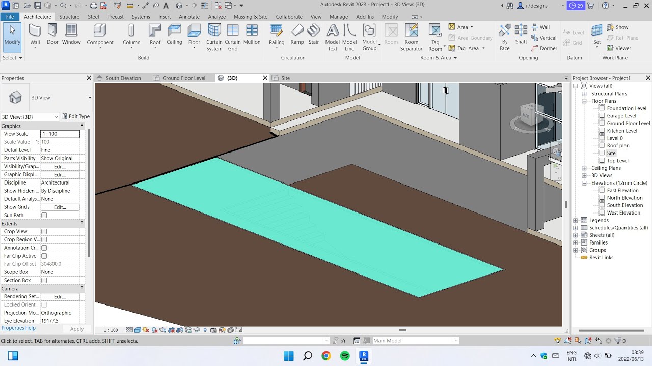 Pool design in Revit - YouTube
