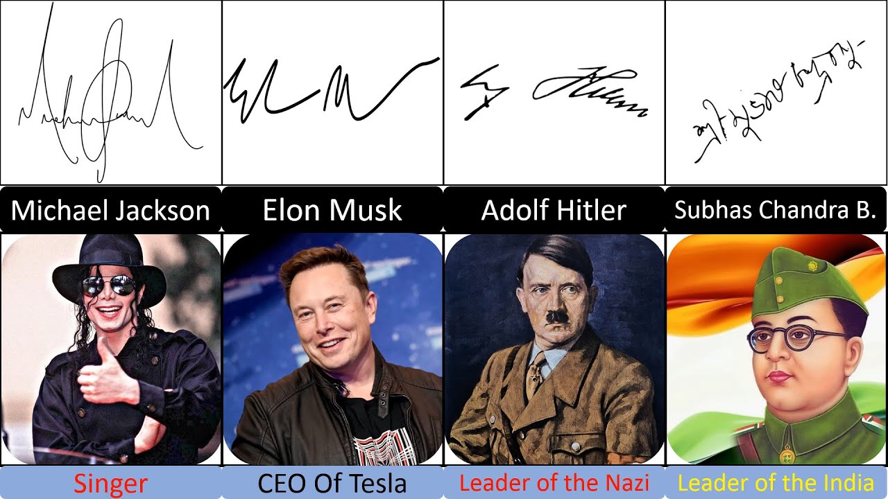 Don't Miss Your Favorite Idol Autograph || Famous People Signatures ...