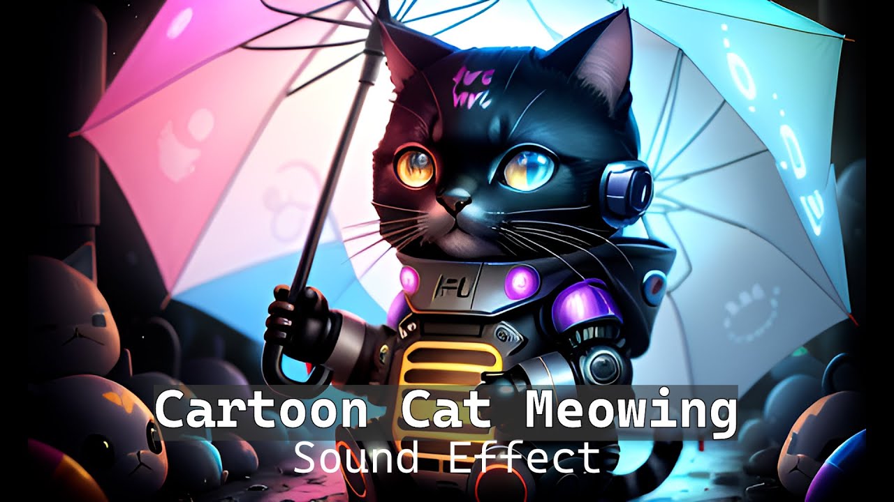 Cartoon Cat Meowing Sound Effect - YouTube