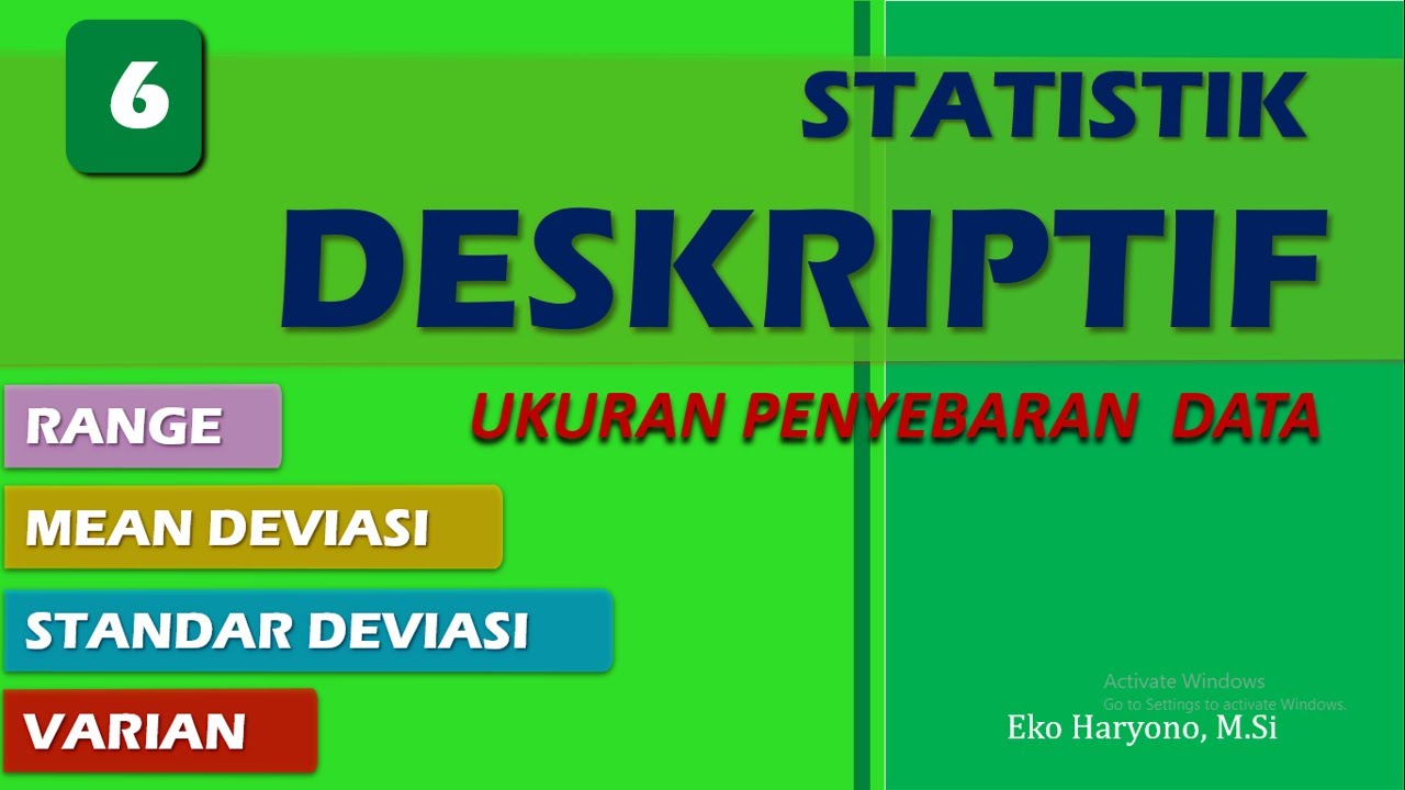 UKURAN PENYEBARAN DATA - STATISTIK DESKRIPTIF || BAB 6 - YouTube
