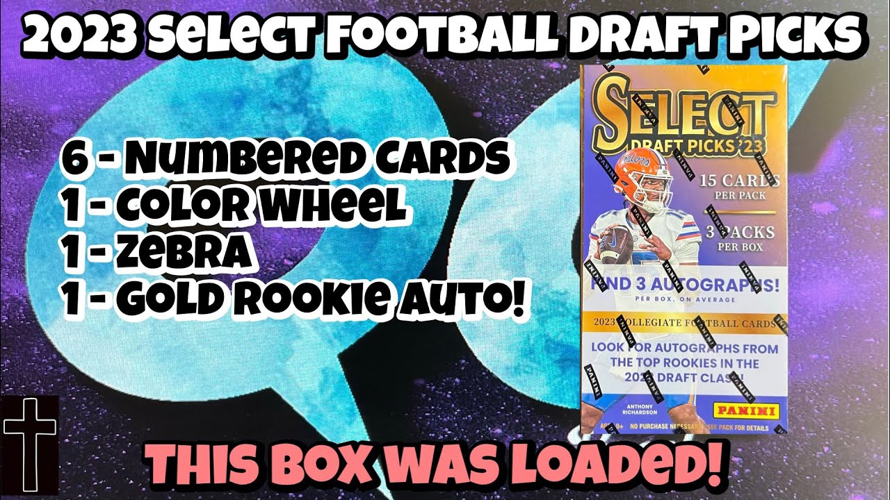 GOLD ROOKIE AUTO! | 2023 Select Football Draft Picks | LOADED BOX ...