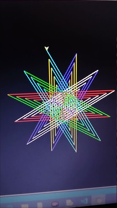 Amazing Star Graphics Design Using Python Turtle 🐢 | Coding | Programming - YouTube