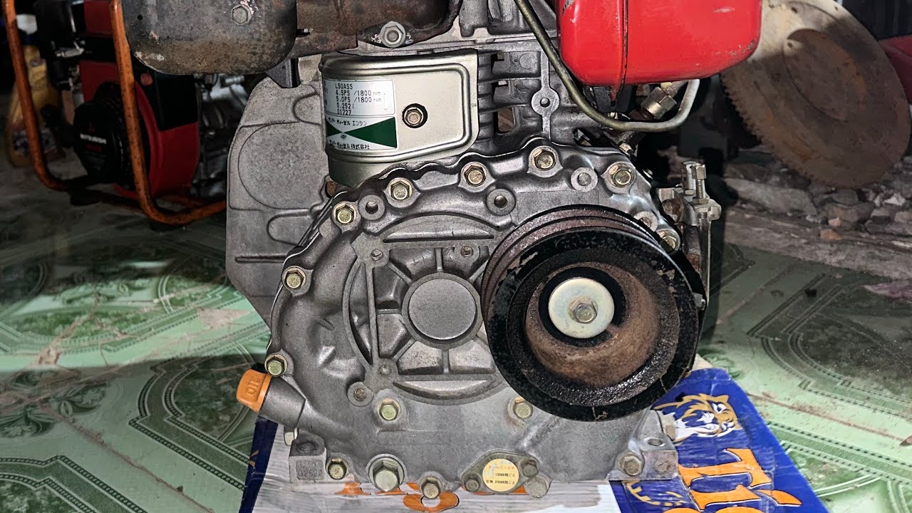 Động Cơ Dầu Yanmar L50 5.0hp chuyền nhông siêu đẹp - YouTube
