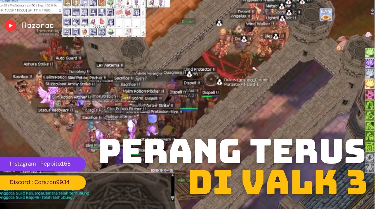 Professor FS Gameplay | RedHat Guest WOE at AllStars GUILD - Ragnarok ...