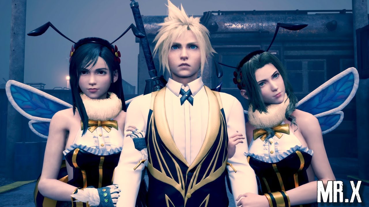 Tifa Cloud and Aerith cosplaying in Honey Bee Costumes - YouTube