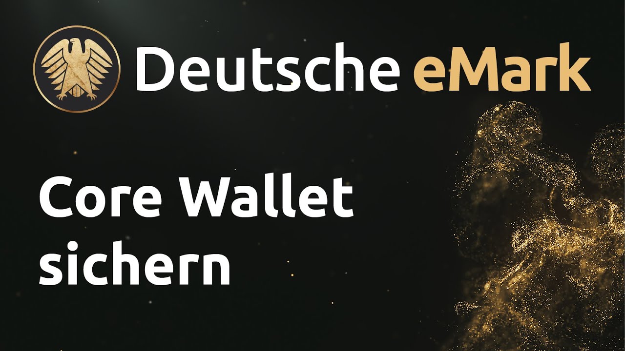 Core Wallet sichern - YouTube