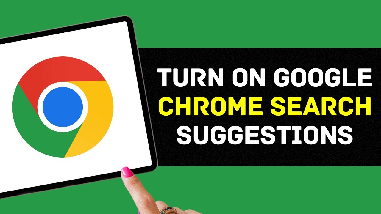 How To Turn on Google Chrome Search Suggestions 2024 (EASY) - YouTube