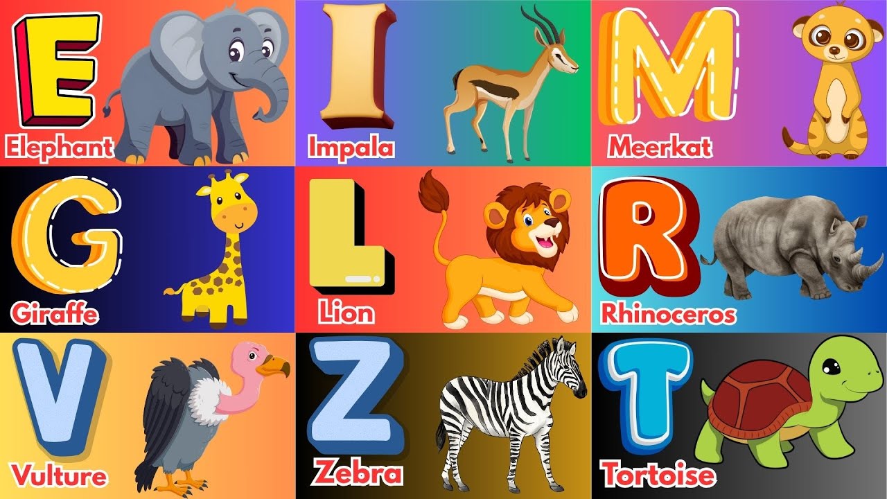 🌟🦁 ABC Safari Animal Sounds Song - Fun & Educational Alphabet Learning ...