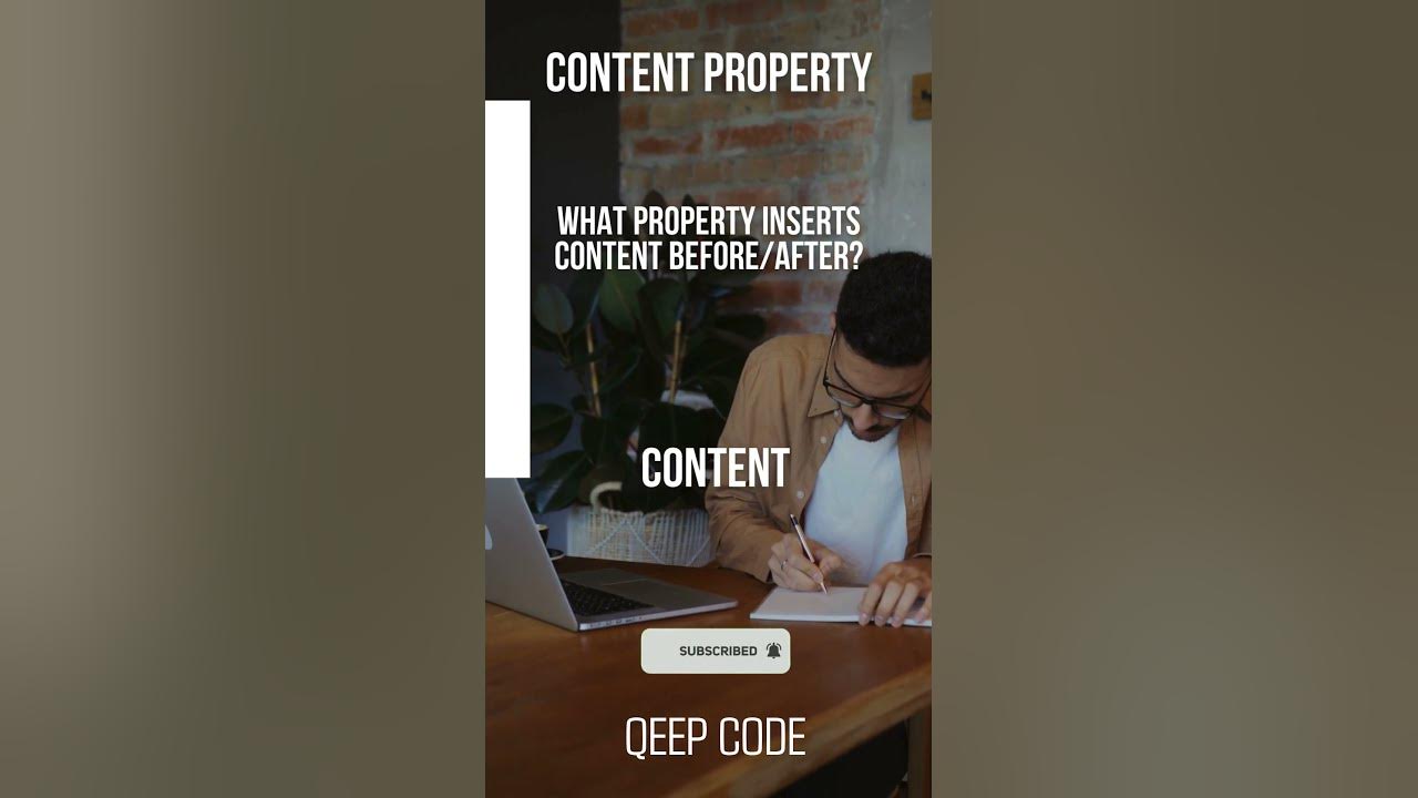 Css Content Property Explained Css Contentproperty Webdesign Frontenddevelopment Cssbasics