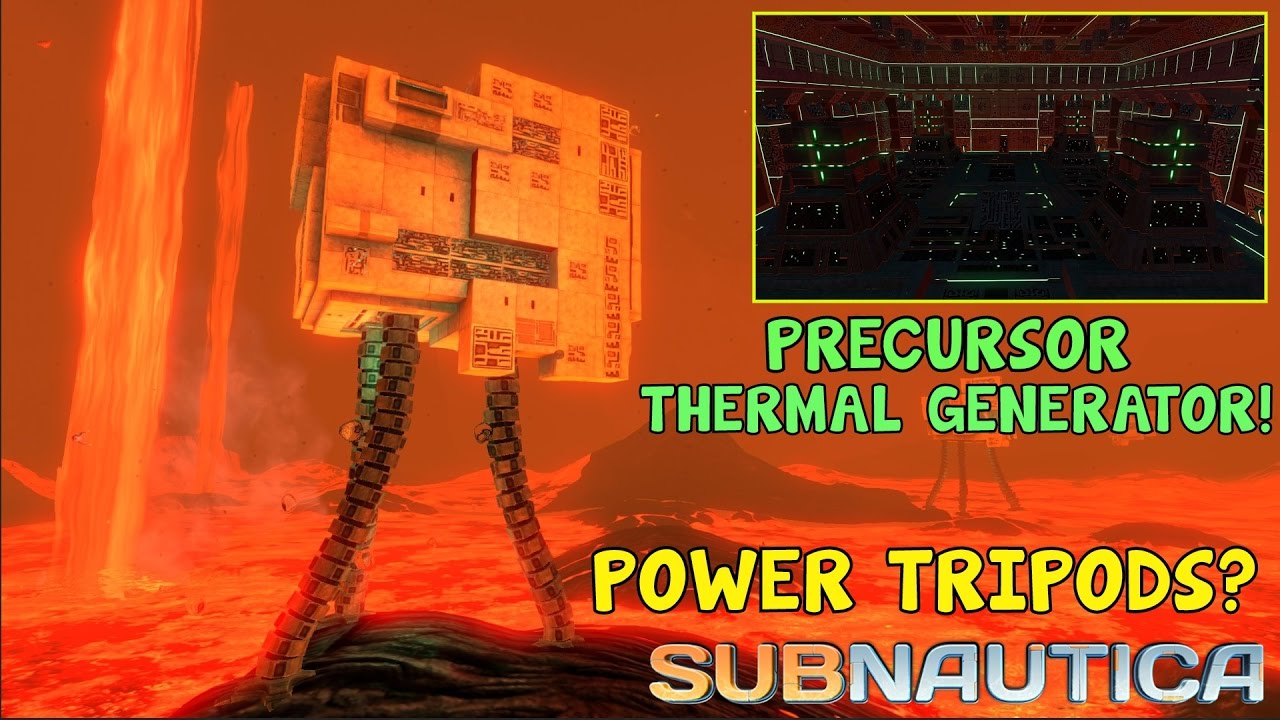 'POWER TRIPODS' & PRECURSOR THERMAL GENERATOR! | Subnautica News - YouTube
