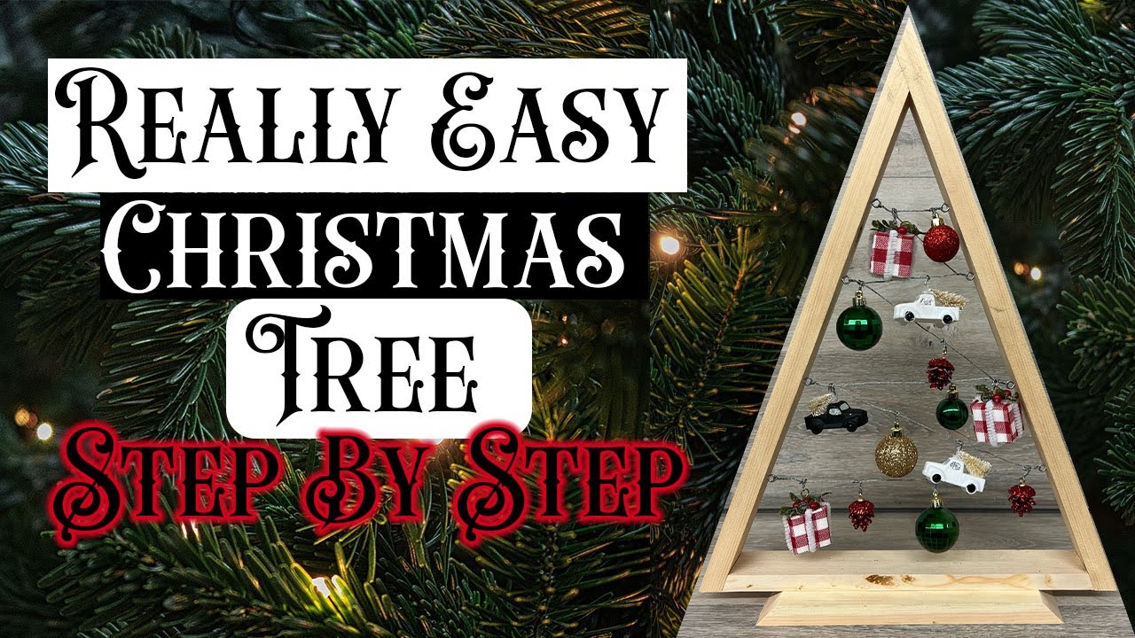How To Make An Easy Wooden Christmas Tree Step By Step On The Miter Saw ...