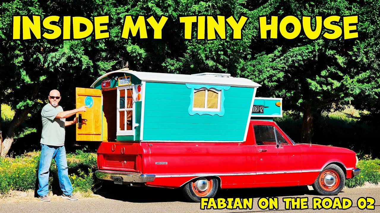 #02 💥 LOOK INSIDE my DIY Tiny House 🧡 77 Ford Ranchero made in ...