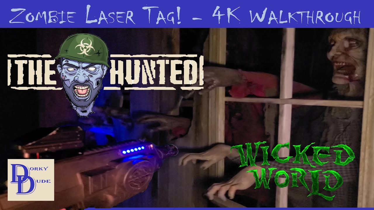 The Hunted at Wicked World Scaregrounds - zombie laser tag! 4K ...