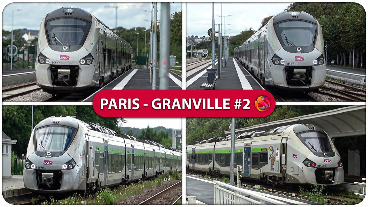 Les trains de la transversale Granville - Paris (#2) - YouTube