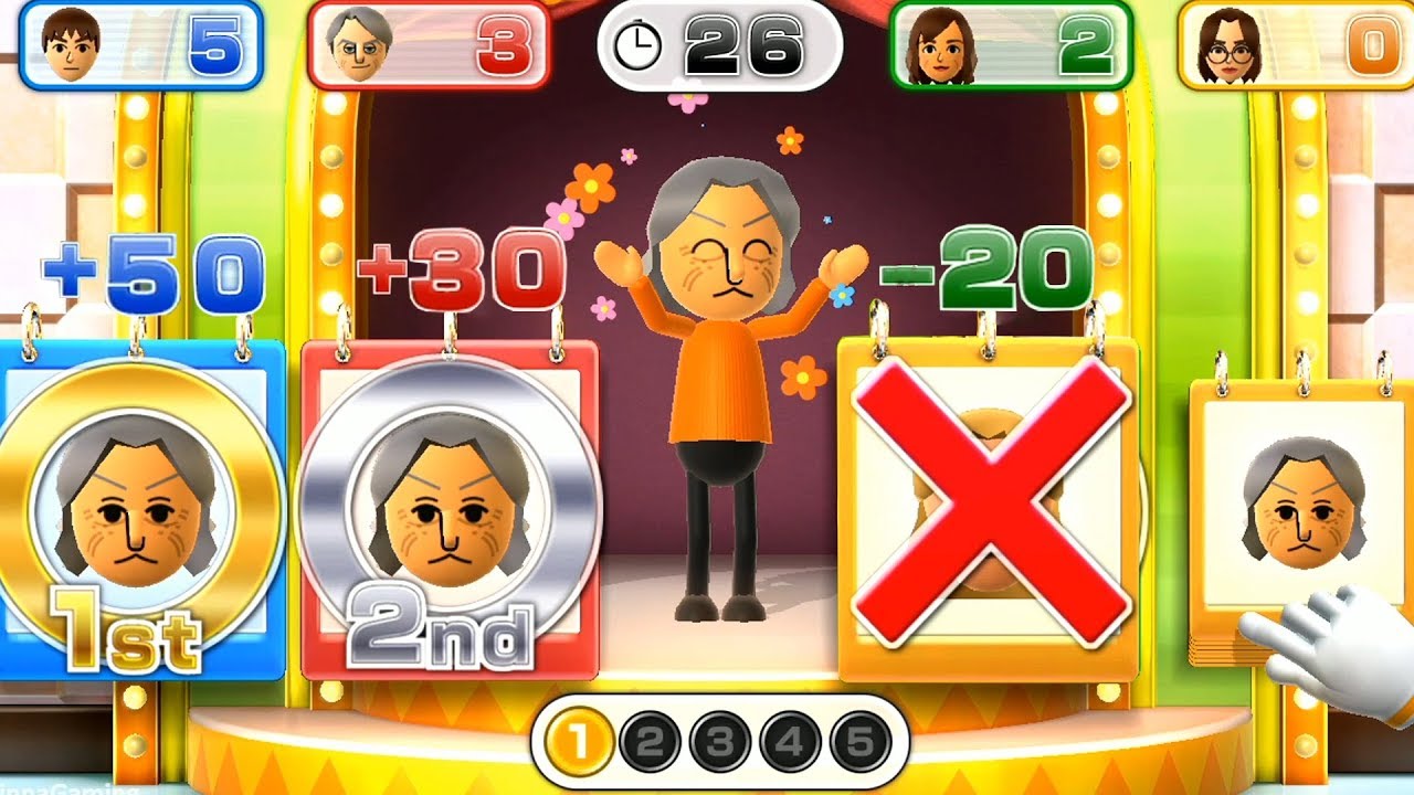 Wii Party - All Face Minigames - YouTube