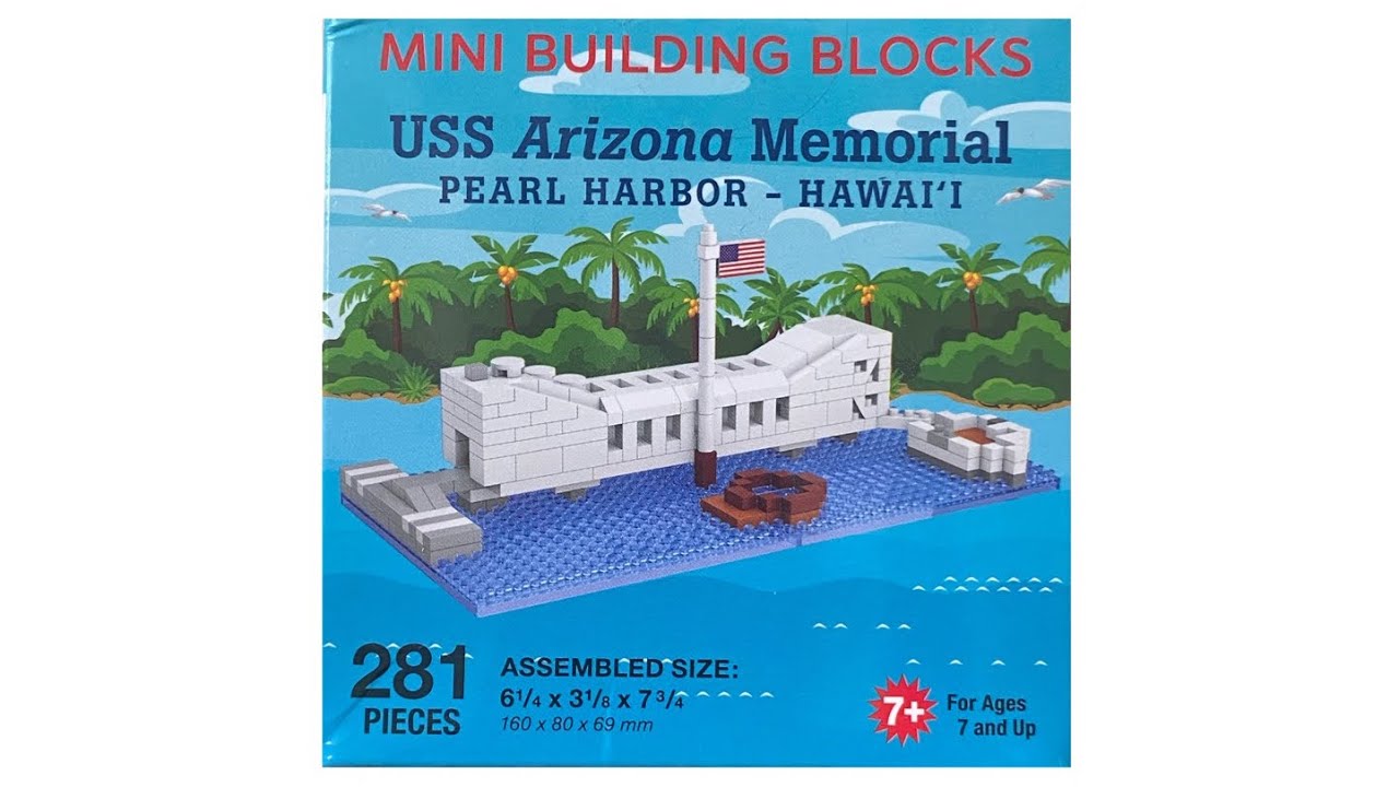 USS Arizona Memorial mini lego set - YouTube