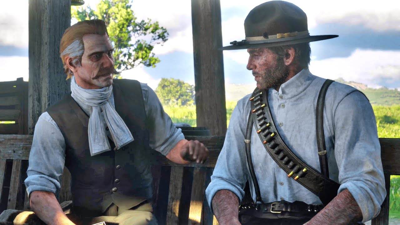 Arthur Morgan habla con el Reverendo Swanson en la estación | 4k 60 FPS ...