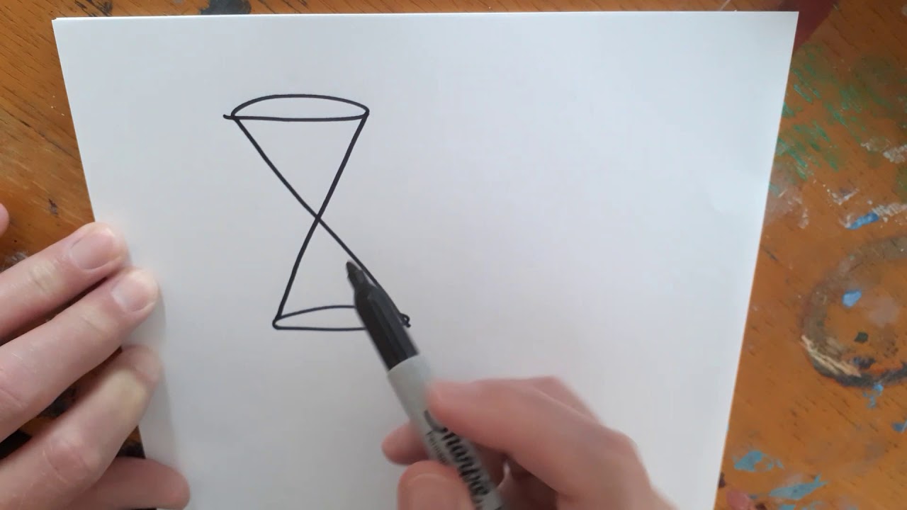 How To Draw Two Cones Point To Point CreatorMath.com - YouTube
