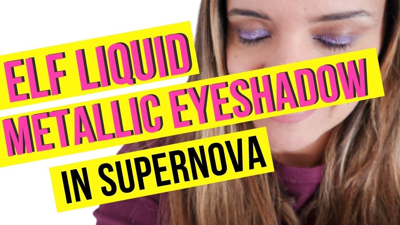 ELF LIQUID METALLIC EYE SHADOW SWATCH IN SUPERNOVA - YouTube
